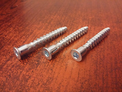 (Pack of 40pcs) 6.3x50 Confirmat Screws for Wood Chipboard Furniture ...