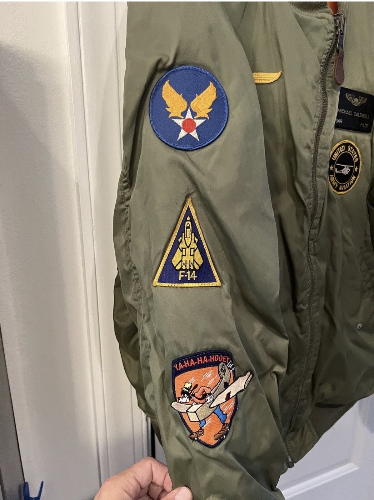 Army issued Bomber Jacket Jet Pilot Jacket Tom Cruise… - Gem