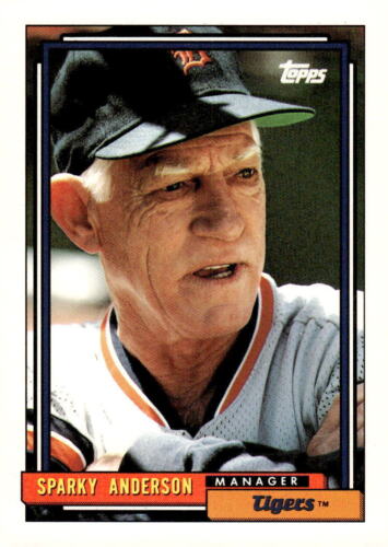 1992 Topps #381 Sparky Anderson -MANAGER- Detroit Tigers | eBay