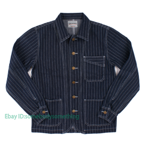 Railroad Denim Jackets Vintage Style Men's Work Jeans Chore Casual ...