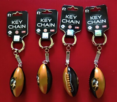 FOUR (4) MISSOURI TIGERS PLASTIC, FOOTBALL KEY CHAINS FROM RICO ...