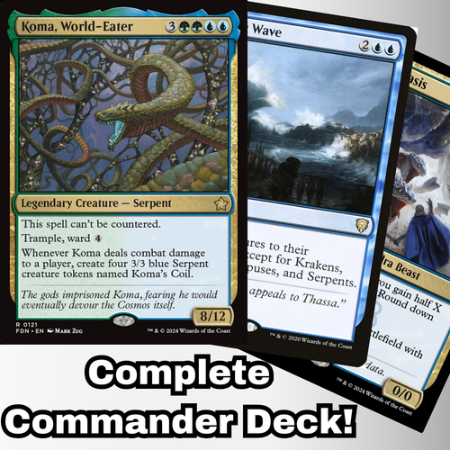 Commander Deck Koma, World-Eater EDH 100 Magic Cards Custom Deck MTG Simic | eBay