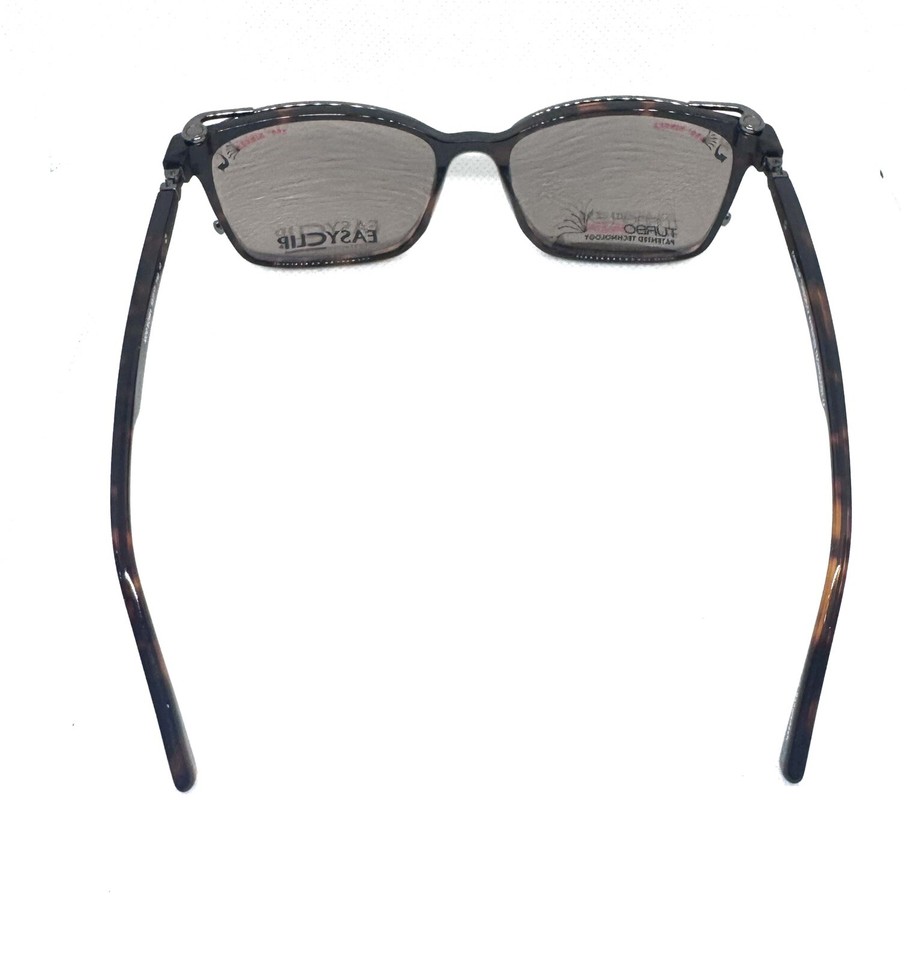 EASYCLIP TURBOFLEX PATENTED TECHNOLOGY EC564 10 BLACK POLARIZED LENS ...