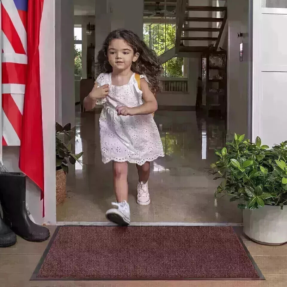 Non Slip Rubber Back Barrier Door Mat Large Heavy Duty Kitchen Rugs ...