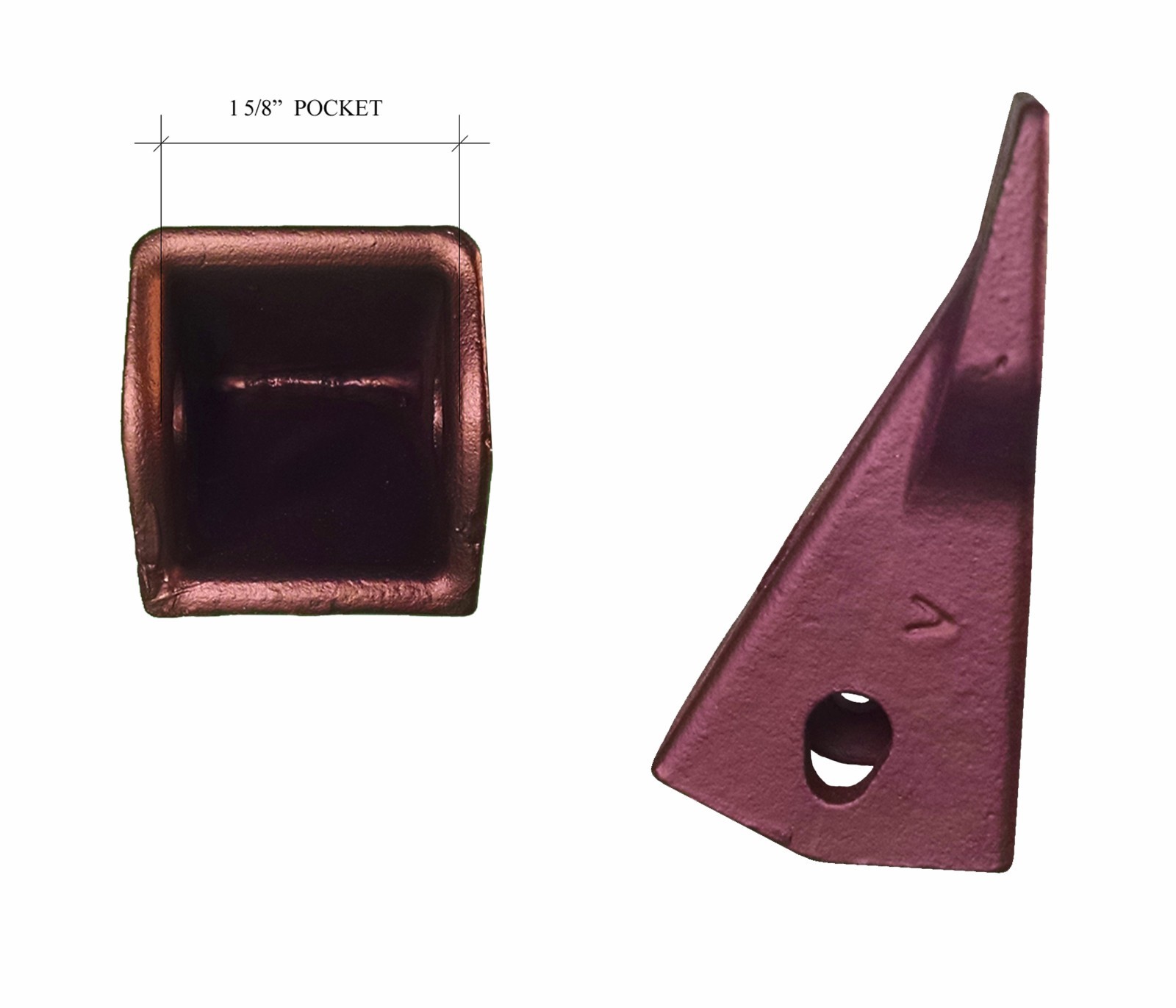 5 - Backhoe / Mini Excavator Bucket Flare Teeth w Pins - 23F , 230F ...