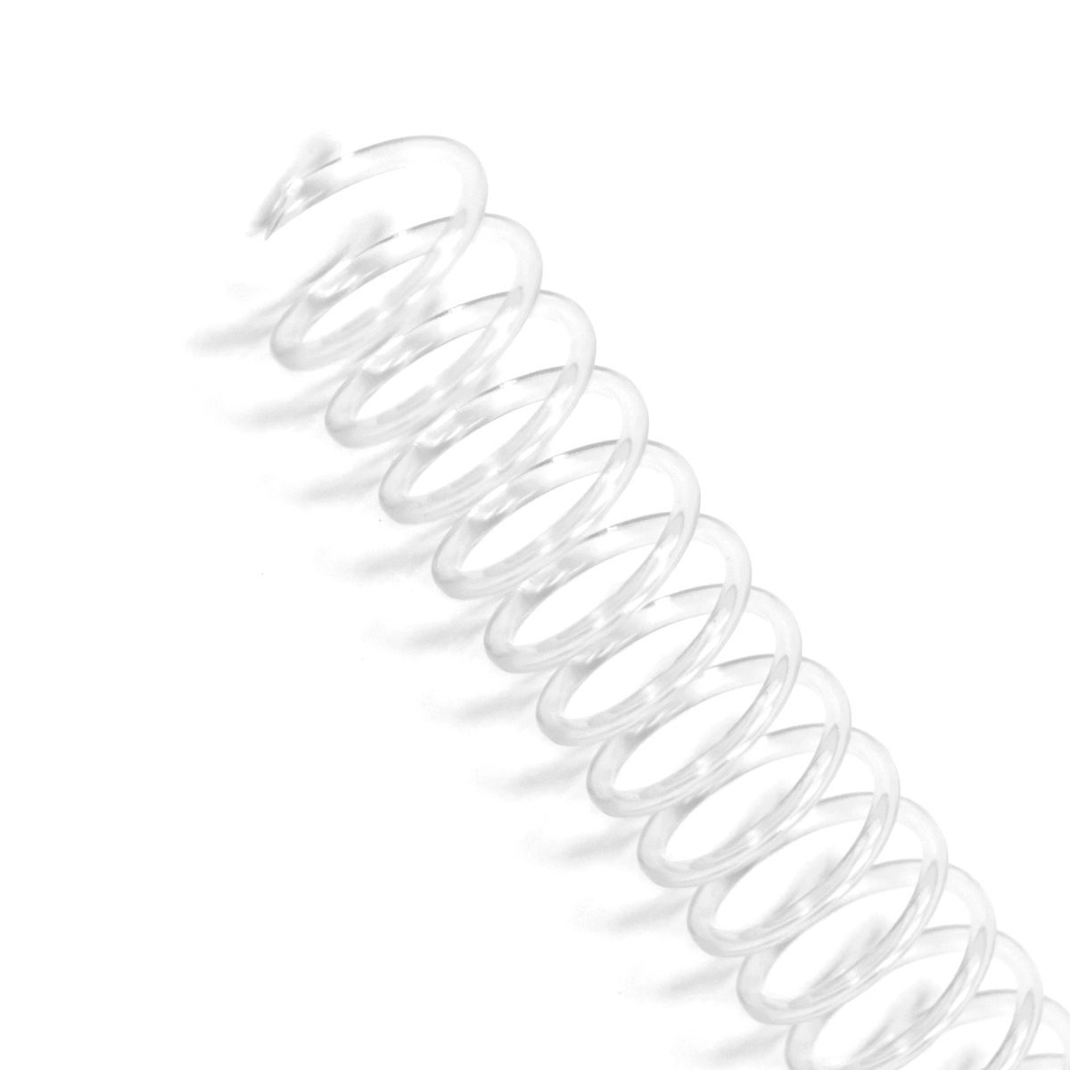 GBC - COLOR COIL SPINES " CLEAR " 6, 8, 10, 12, 14, 16, 18, 20, 22, 25 ...