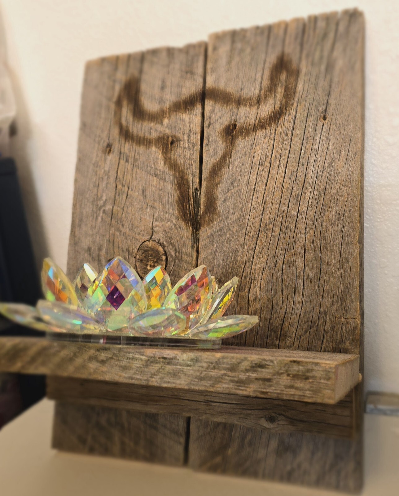 Rustic Wood Farmhouse Wall Decor Shelf | eBay