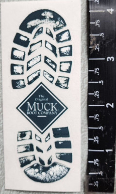 The Original Muck Boot Company Shoe Print Logo Vinyl Decal Sticker Shot ...