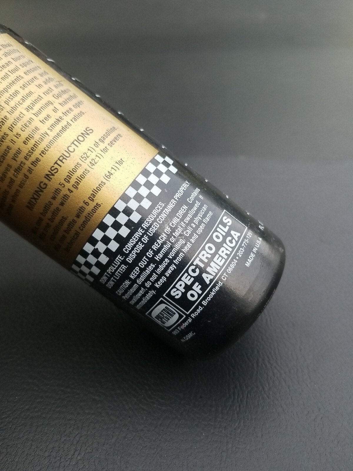 Golden Spectro 2-Cycle Semi-Synthetic Pre-Mix Motorcycle Oil - 12 oz | eBay