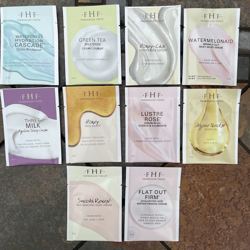 Farmhouse Fresh FHF Lot Of 10 2ml Samples #6 - Serums Moisturizer Oil ...