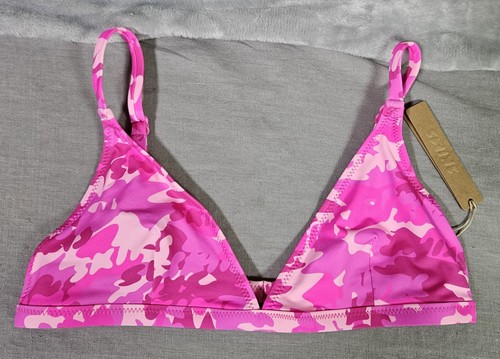 Skims Swim Adjustable Triangle Bikini Top Size Small Camo Kim ...