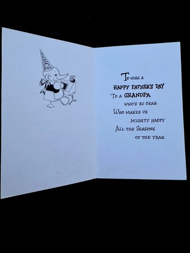 1 VTG Father’s Day Greeting Card Boy, Girl & Helper Writing A Card For ...