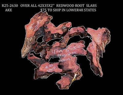 Redwood Root Slabs | DIY | Craftwoods | LIVE EDGE SLAB | R25-2630 | eBay