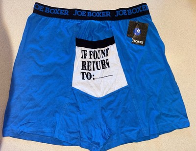 Joe Boxer Vintage “ If Found Return To” Bachelor Party Boxers NWT Sz ...