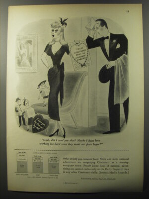 1953 Cincinnati Enquirer Newspaper Ad - Cartoon by Richard Taylor ...