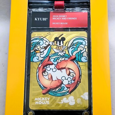 KYUBI Disney Mickey And Friends Metal Asia Card Charm ( Gold Card ...