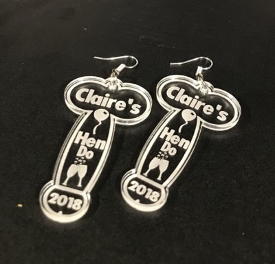 Personalised Novelty Hen Party Do Ear Rings Bride To Be Willy | eBay UK