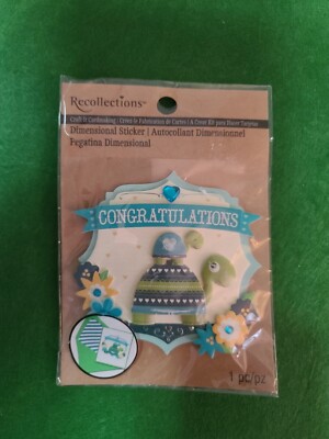 Recollections BABY BOY CONGRATULATIONS Stickers | eBay