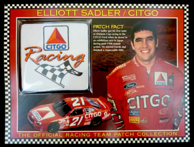 ELLIOTT SADLER / CITGO RACING Willabee & Ward NASCAR RACE TEAM PATCH ...
