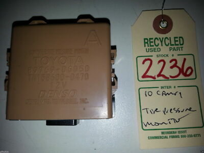 2010 Toyota Camry Tire Pressure Monitor Module TPMS OEM 89769-06050 ...