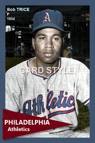 Bob Trice - 1954 Philadelphia Athletics - choose a size - colorized ...