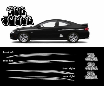 04 05 06 4TH GEN PONTIAC GTO THE JUDGE STRIPE STICKER DECAL EYEBROW ...