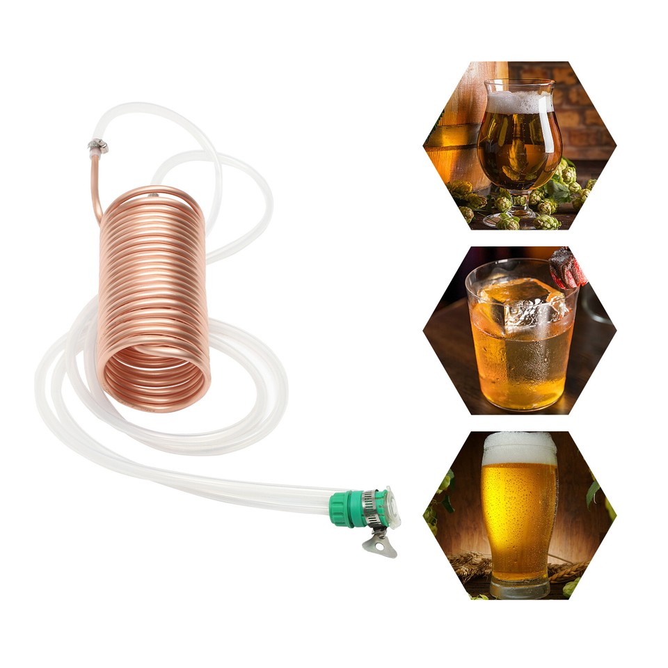 Immersion Beer Wort Chiller For Homebrew Food-grade Red Copper ...