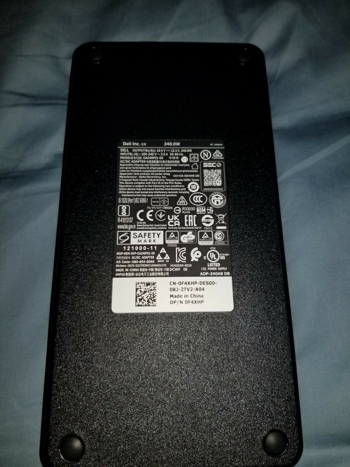 Dell 240W AC Power Adapter (LA240PM160) for sale online | eBay
