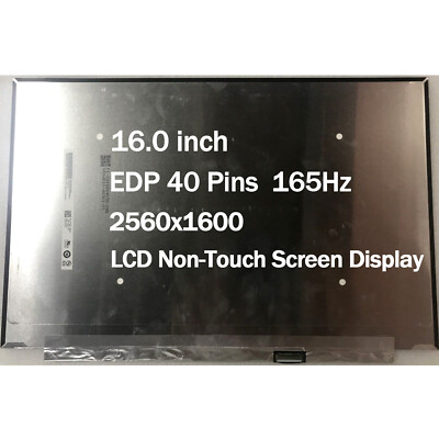 16.0" LCD Non-Touch Screen Display Panel for B160QAN02.0 2560x1600 40 ...