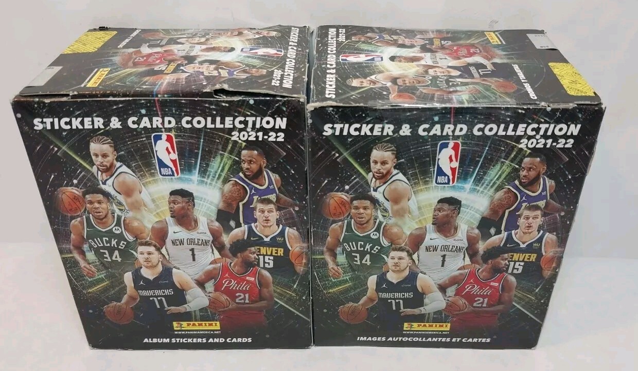 2021-22 Panini NBA Sticker & Card Collection New Sealed Box Lot Of 2 | eBay