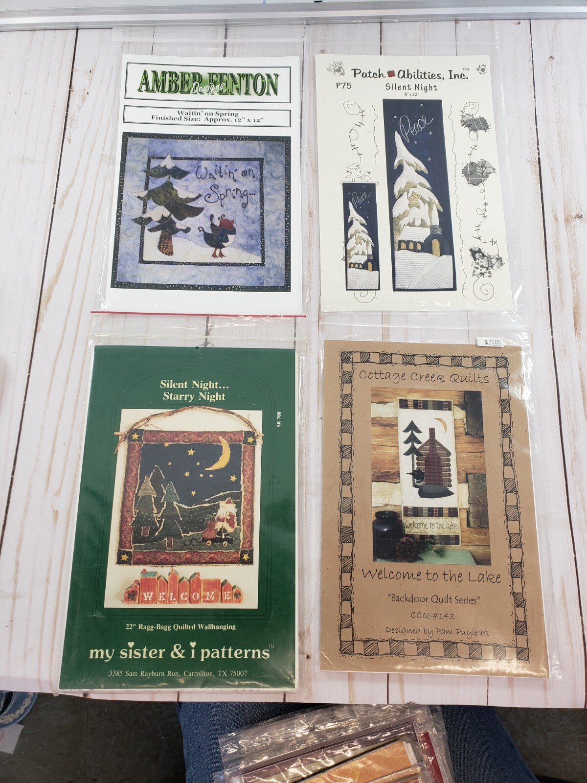 4 QUILT PATTERNS BACKDOOR QUILT SERIES, PATCH ABILITIES, RAGG BAGG ...