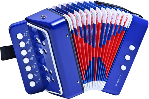 Fisarmonica per Bambini, 10 Tasti Organetto, Strumento Musicale, Regalo ...