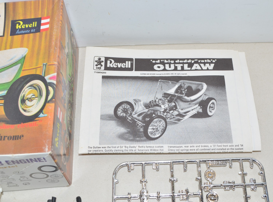 Vintage 1994 Revell ED ROTH'S OUTLAW Junkyard Model Parts Lot Near ...
