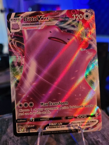 Ditto Vmax 051/072 Shining Fates- NM Ultra Rare Full Art Pokemon Card ...