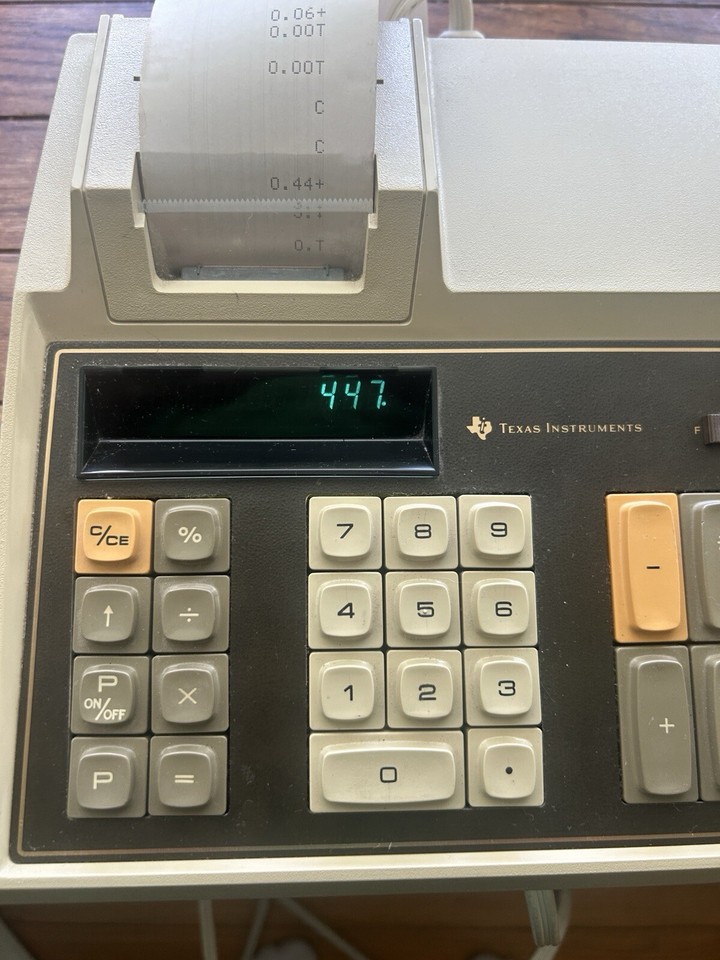 Vintage Texas Instruments Calculator Printing Adding Machine TI5040 ...
