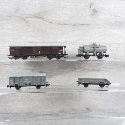 VERSCH. MARKEN Teilw. Eigenbau - H0 - KKSTB KFNB - 4x Güterwagen - # ...