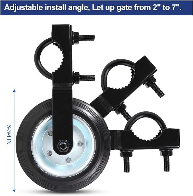 6' Gate Helper Wheel for Metal Swing Gate | Grelly USA