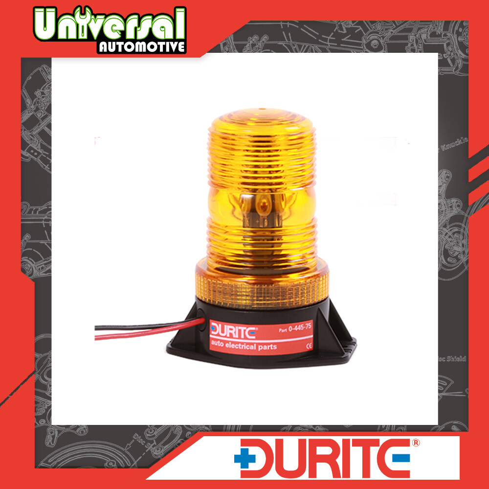 Durite Amber Mini LED Beacon with 2 Bolt Fixing - 12-110V | eBay