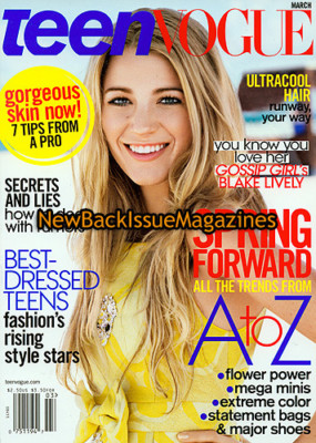 Teen Vogue 3/08,Blake Lively,Sarah Bolger,March 2008,NEW | eBay