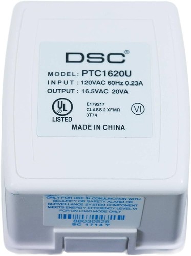 DSC PTC1620U 16.5VAC 20VA Power Supply Transformer Class 2 | eBay