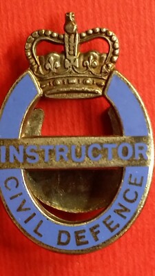 Civil Defence Instructors Lapel Badge | eBay UK