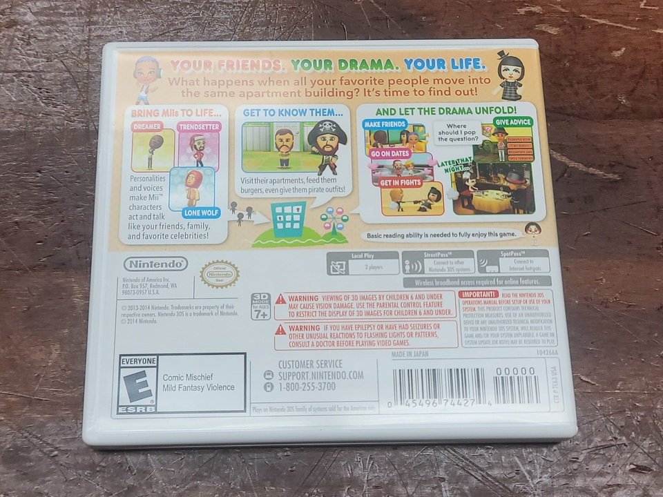 Tomodachi Life (Nintendo 3DS, 2014) CIB Complete in Case 45496742782 | eBay