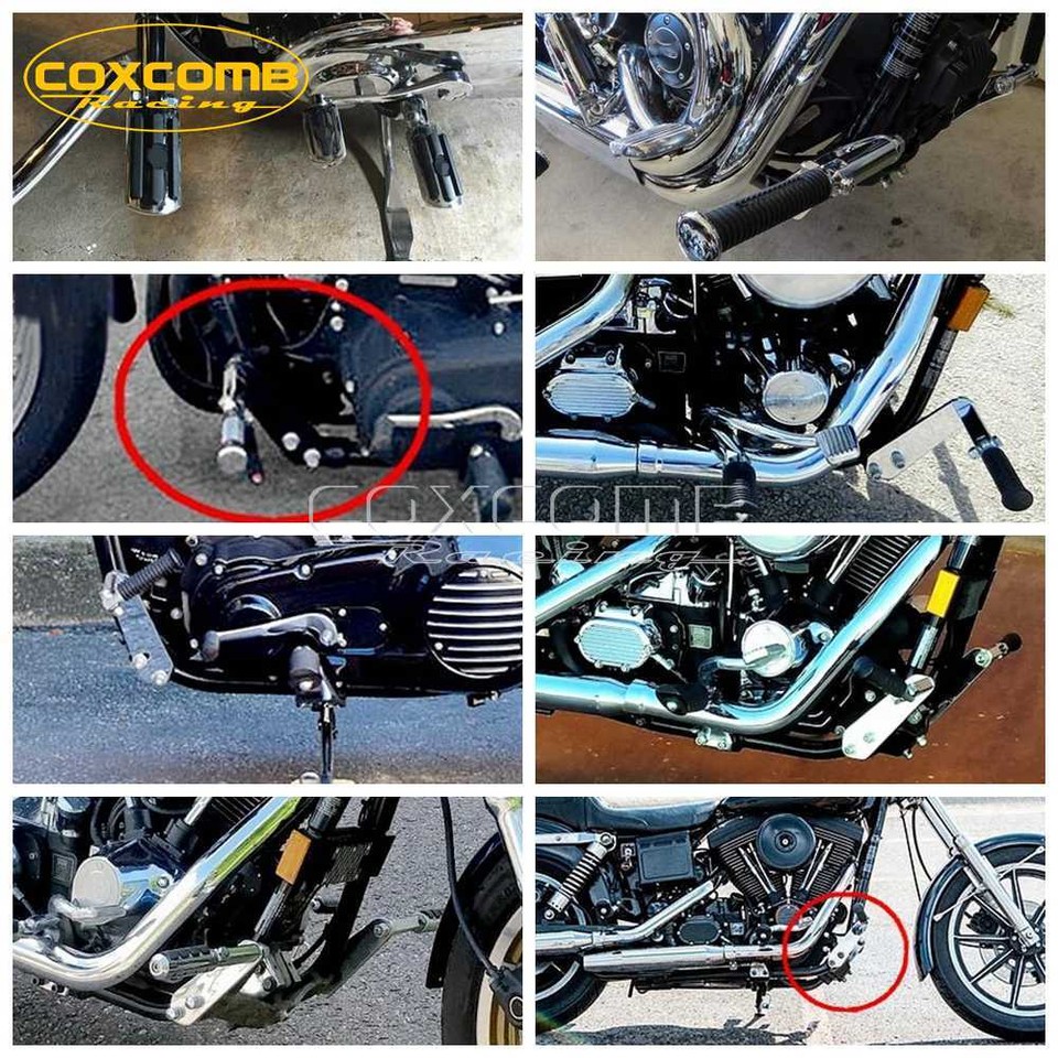 Highway Foot Forward Rest Foot Pegs For Harley Dyna Super Glide FXD Mid ...