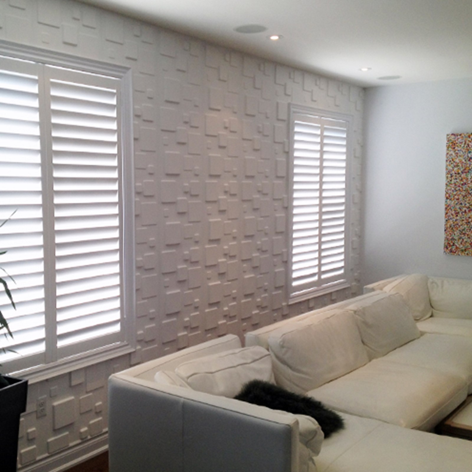 3D Wall Panels "Squares" - Box of 12 ( 32.29 sqft )- FREE SHIPPING buy ...