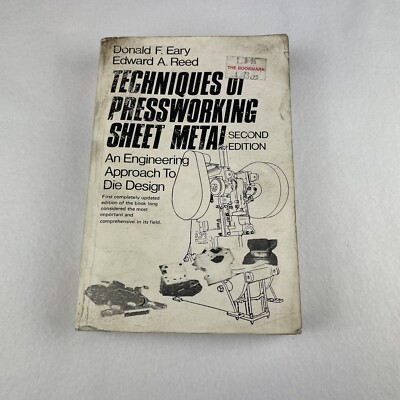 Techniques of Pressworking Sheet Metal: A- paperback, 9780139006968 ...