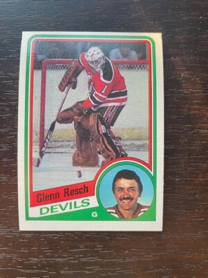 1984-85 O-Pee-Chee OPC Set Break #119 Glenn "Chico" Resch New Jersey ...
