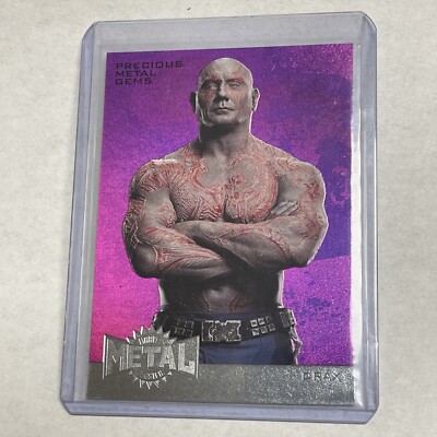 DRAX DAVE BATISTA 2017 MARVEL UD FLEER GOTG PMG PRECIOUS METAL GEMS ...