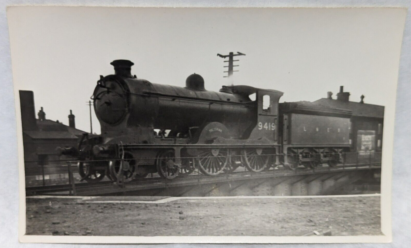 RPPC Postcard Steam Locomotive Train Engine LNER 9419 Talisman Museum ...
