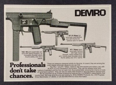 1982 Demro XF-7A XF-7 Wasp TAC-1M vintage print Ad | eBay