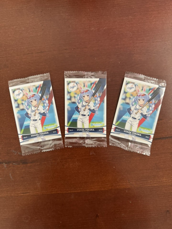 2024 Los Angeles LA Dodgers Hololive Night Promotional Baseball Card ...